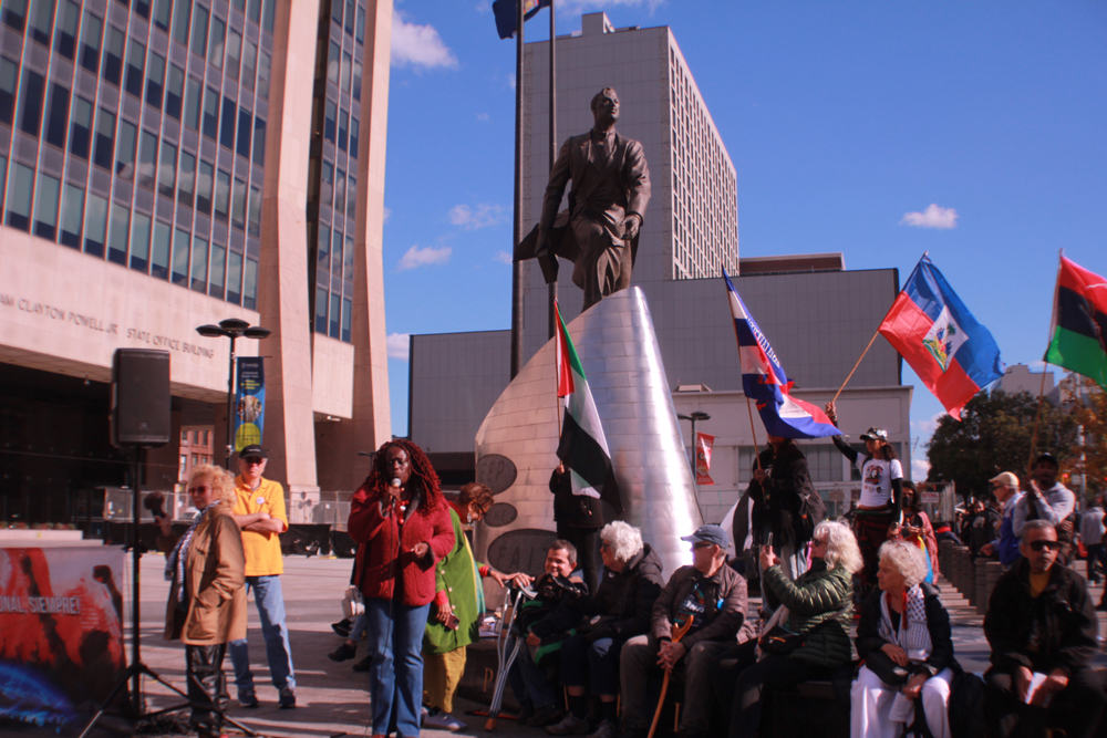 NYC Rally held in preparation for the yearly UN vote to denounce U.S ...